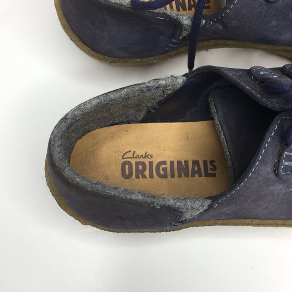 Clarks | Shoes | Clarks Originals Blue Leather Womens 7m Shoes | Poshmark